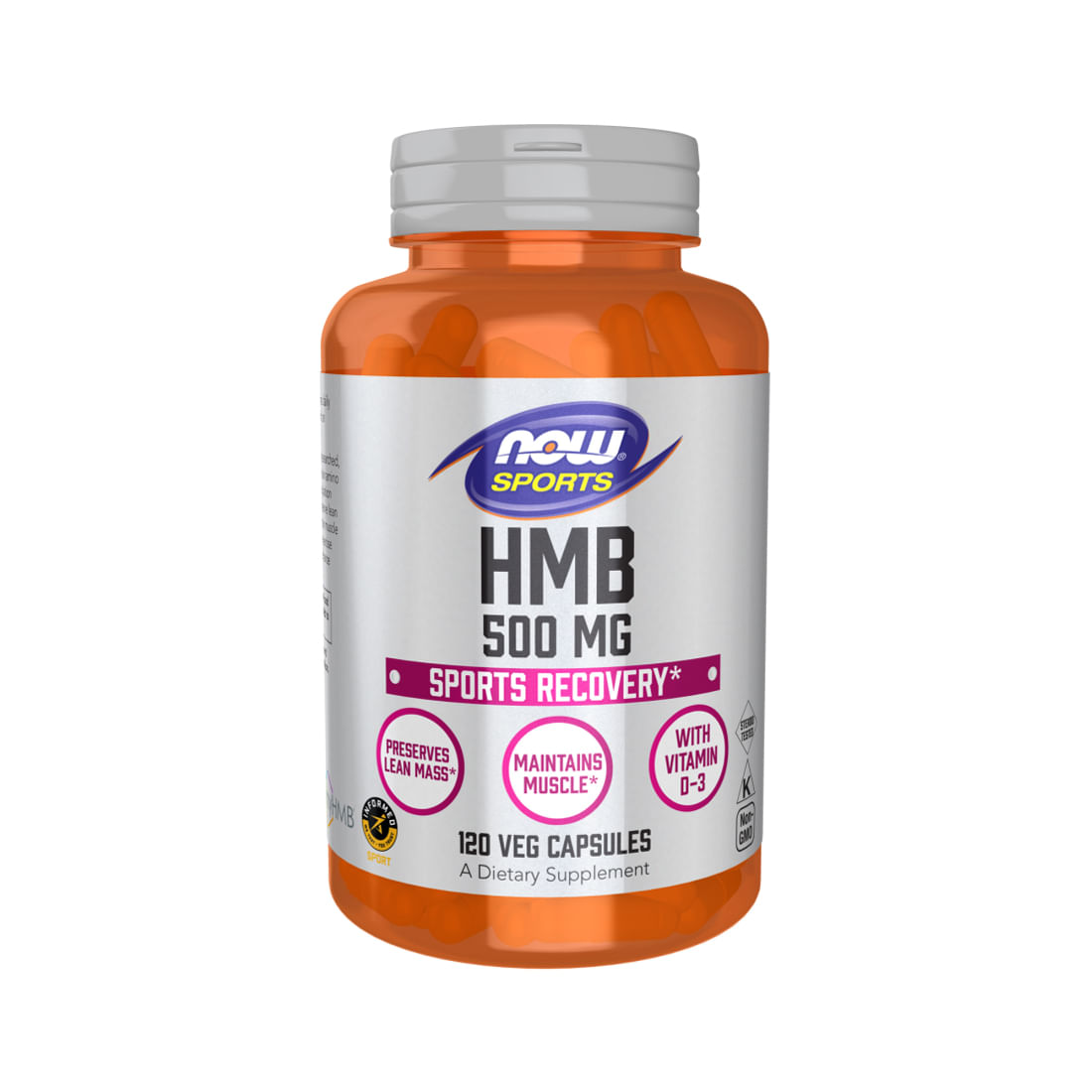 HMB 500 mg 120 caps - Now Foods - Supletech