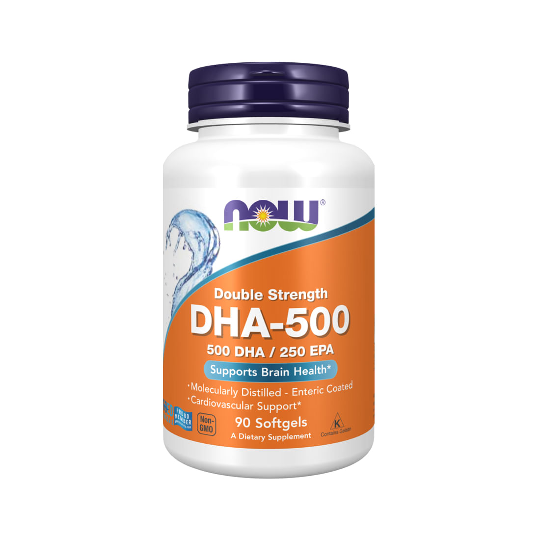 DHA-500 mg 90 caps - Now Foods - Supletech